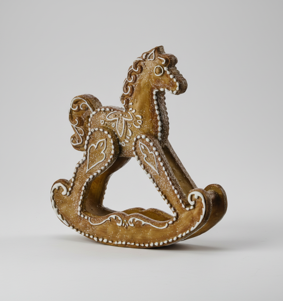 GINGERBREAD ROCKING HORSE – Purple Box Boutique